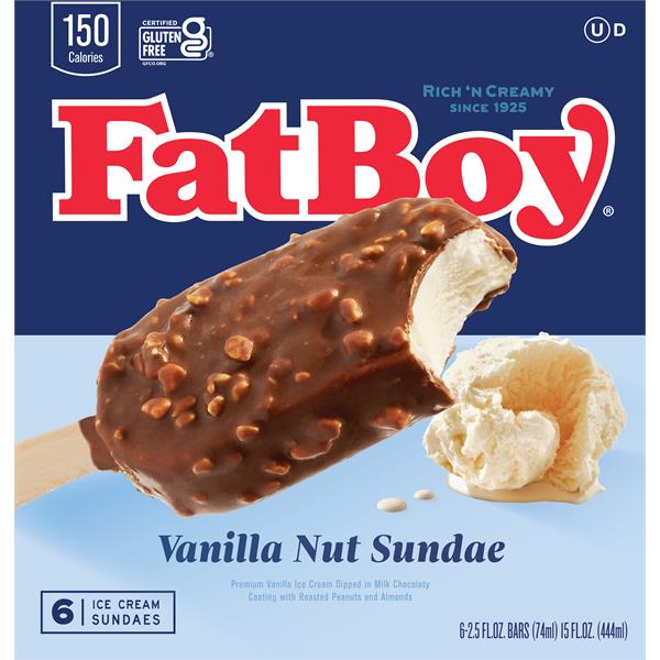FatBoy FatBoy Sundae on a Stick Nut Sundae - 5 CT | Publix Super Markets