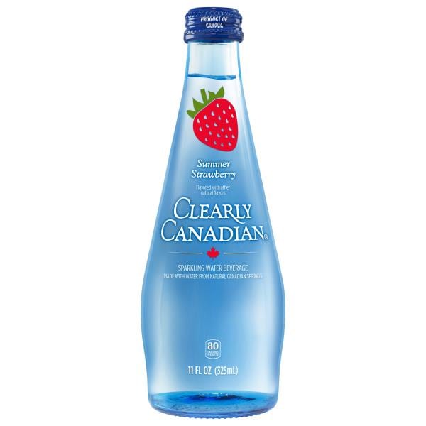 Clearly Canadian Sparkling Water Beverage, Summer Strawberry | Publix ...