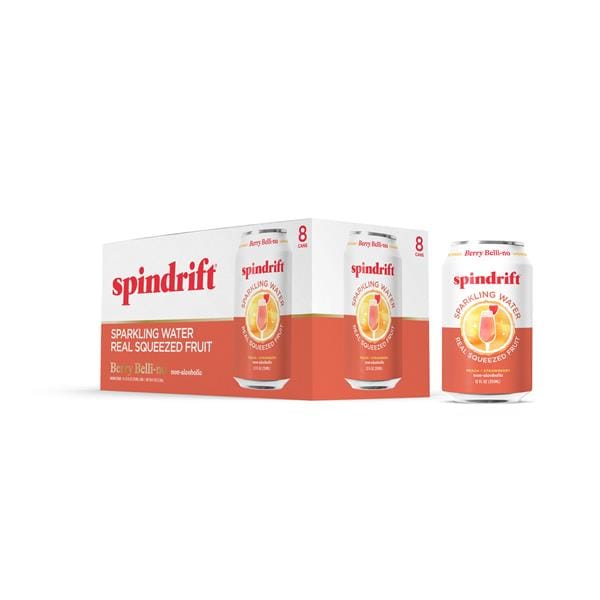 Spindrift Sparkling Water, Peach Strawberry, Unsweetened | Publix Super ...