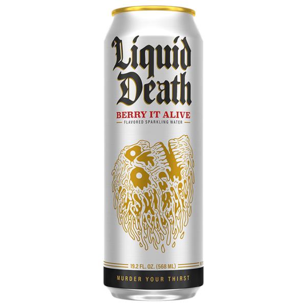 Liquid Death Naturally Flavored Sparkling Water, Berry It Alive ...
