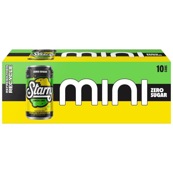 Starry Starry Zero Sugar Soda Lemon Lime 7.5 Fl Oz, 10 Count | Publix ...
