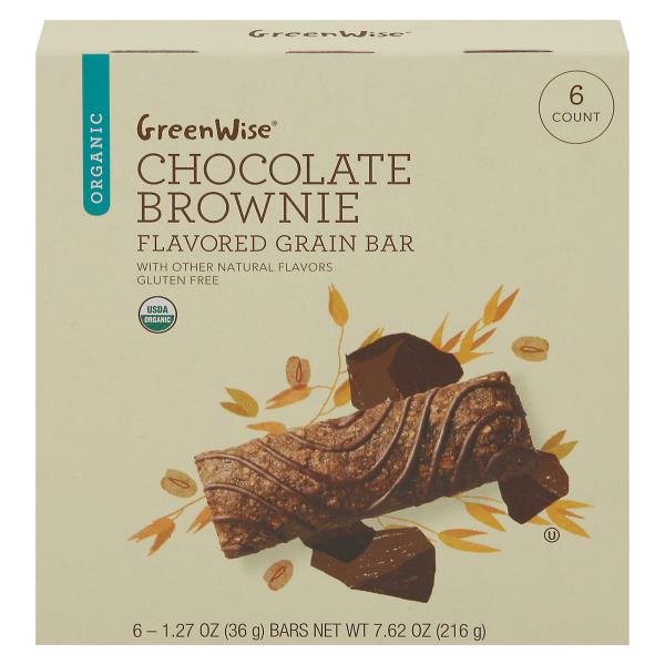 GreenWise Grain Bar, Organic, Chocolate Brownie Flavored | Publix Super ...