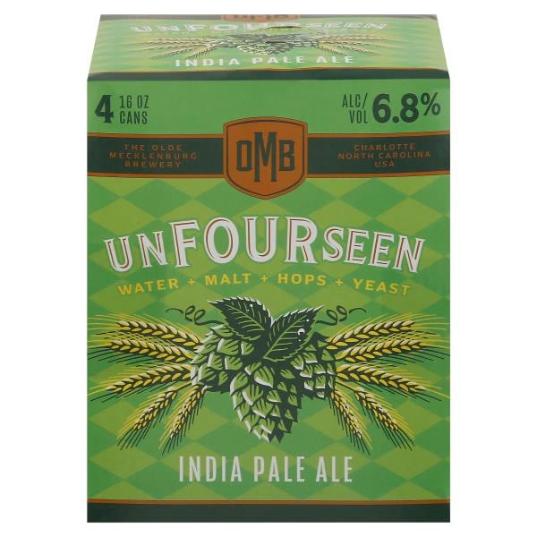 The Olde Mecklenburg Brewery Beer, India Pale Ale, UnFourSeen, 4 Pack ...