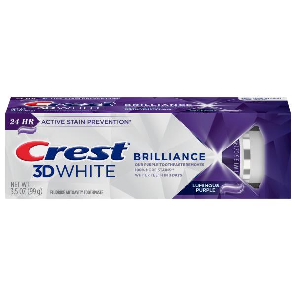 Crest 3D White Toothpaste, Luminous Purple | Publix Super Markets