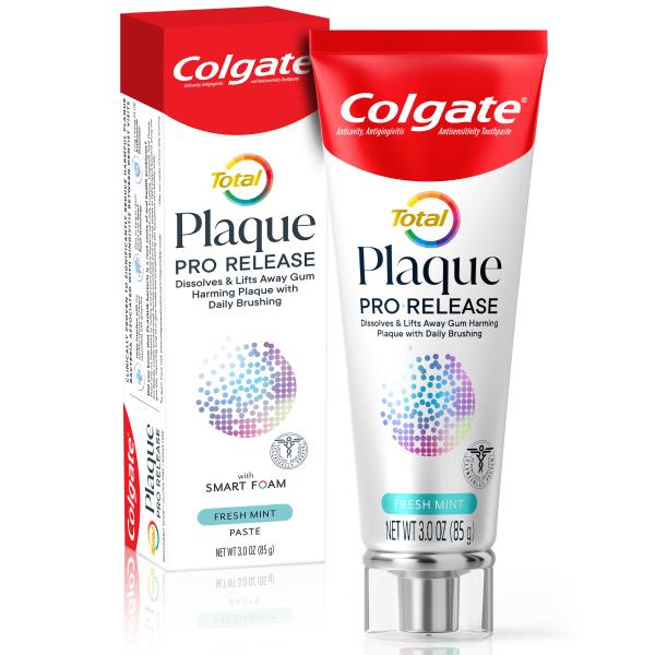 Colgate Total Plaque Pro Release Fresh Mint Toothpaste, 3.0 Oz ...