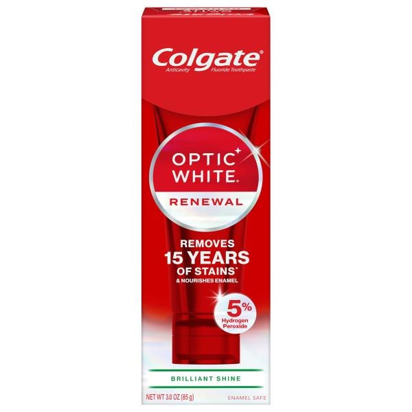Colgate Optic White Toothpaste, Fluoride, Anticavity, Renewal | Publix ...