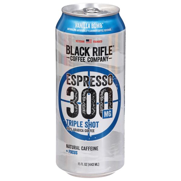 Black Rifle Coffee Company Espresso 300 mg Vanilla Bomb Coffee Beverage ...