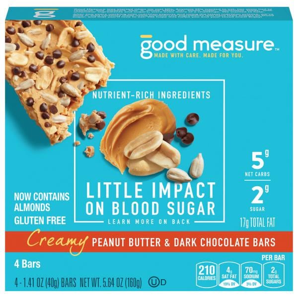 Good Measure Bars, Peanut Butter & Dark Chocolate, Creamy | Publix ...