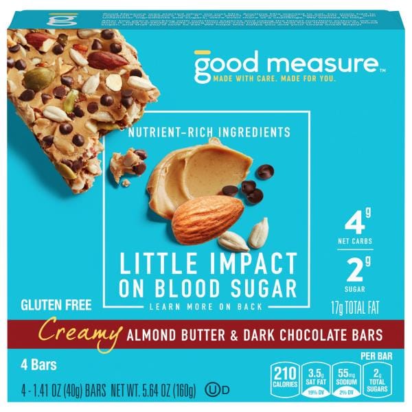 Good Measure Bars, Almond Butter & Dark Chocolate, Creamy | Publix ...