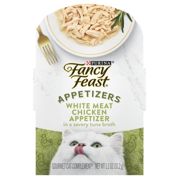 Fancy Feast Appetizers Gourmet Cat Complement, White Meat Chicken ...