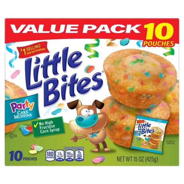 Entenmann's Party Cake Cake and Sprinkles Mini Muffins, Value Pack, 10 ...