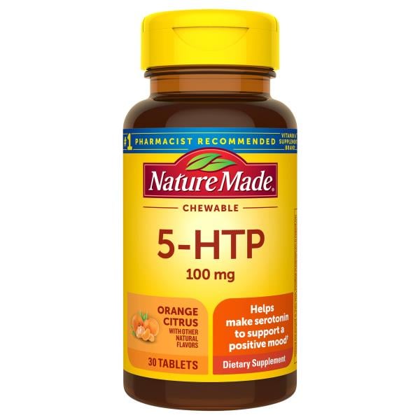 Nature Made 5-HTP, 100 mg, Chewable, Tablets, Orange Citrus | Publix ...