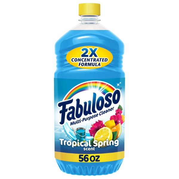 Fabuloso Multi-Purpose Cleaner, 2X Concentrated Formula, Tropical ...