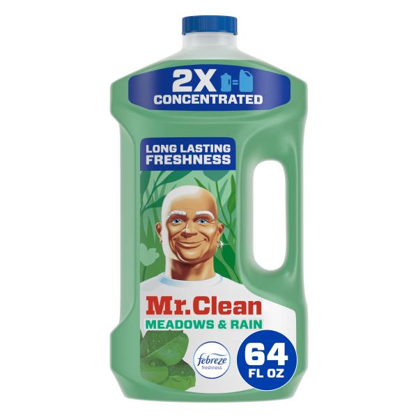 Mr. Clean 2X Concentrated Multi Surface Cleaner with Febreze Meadows ...