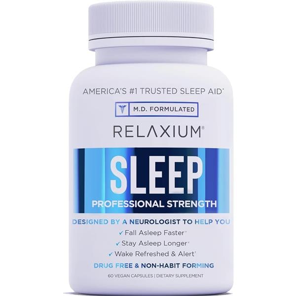 Relaxium Relaxium Sleep Aid for Adults, Melatonin 5mg with Magnesium ...