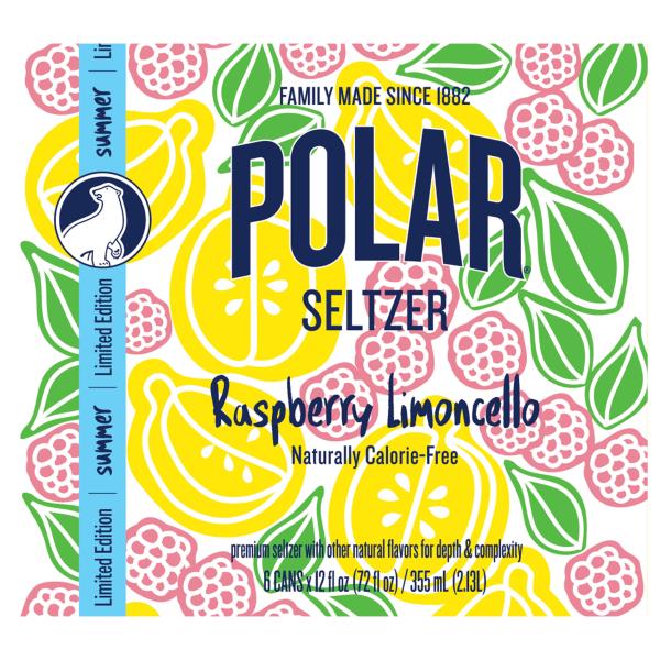 Polar Naturally Calorie-Free Summer Raspberry Limoncello Seltzer | Publix Super Markets