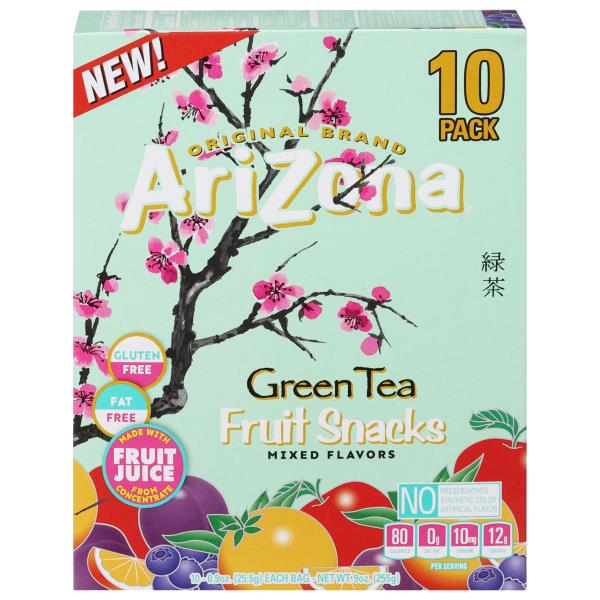 Arizona Fruit Snacks, Mixed Flavors, Green Tea, 10 Pack | Publix Super ...