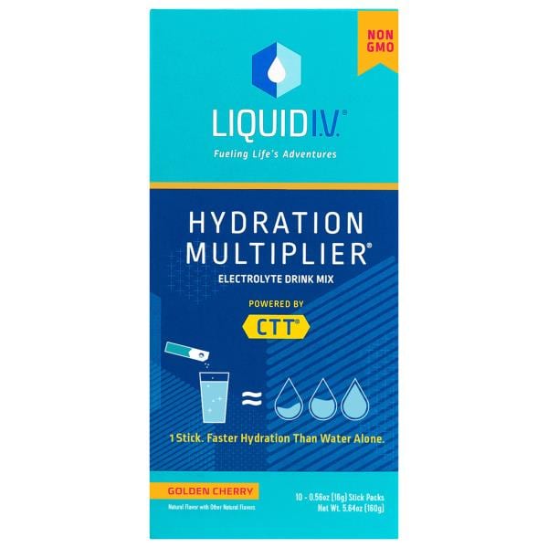 Liquid I.V. Hydration Multiplier Electrolyte Drink Mix, Golden Cherry ...