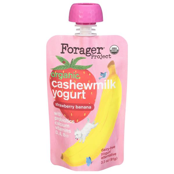 Forager Project Cashewmilk Yogurt, Organic, Strawberry Banana | Publix ...