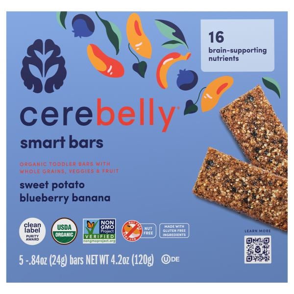 Cerebelly Smart Bars, Sweet Potato Blueberry Banana | Publix Super Markets