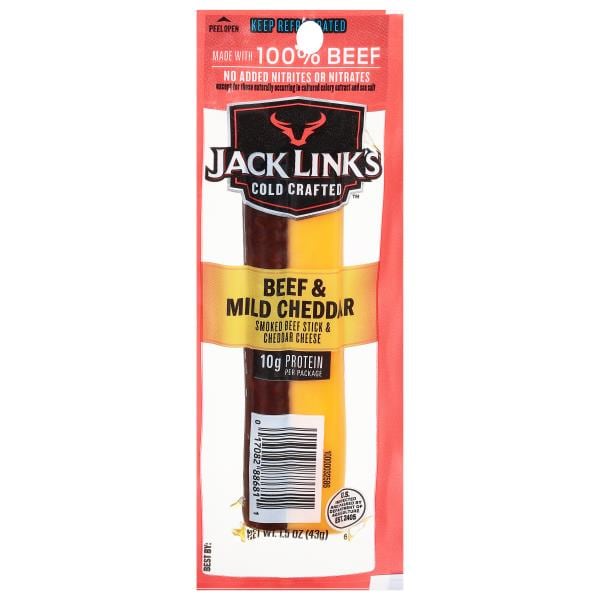 Jack Link's Cold Crafted Meat Sticks, Beef & Mild Cheddar | Publix ... Jack Link's Cold Crafted Meat Sticks, Beef & Mild Cheddar | Publix ...