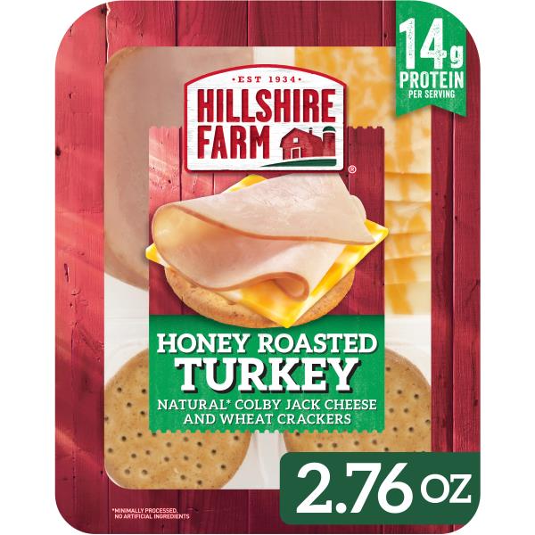 Hillshire Farm Protein Snack Pack, Honey Roasted Turkey & Colby Jack ...