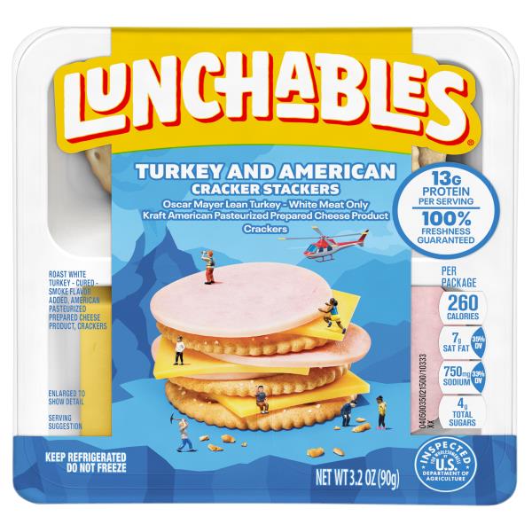 Lunchables Turkey and American Crackers Stackers | Publix Super Markets