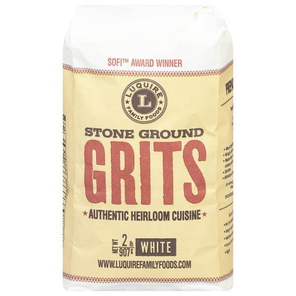 Luquire Family Foods Grits, Stone Ground, White | Publix Super Markets