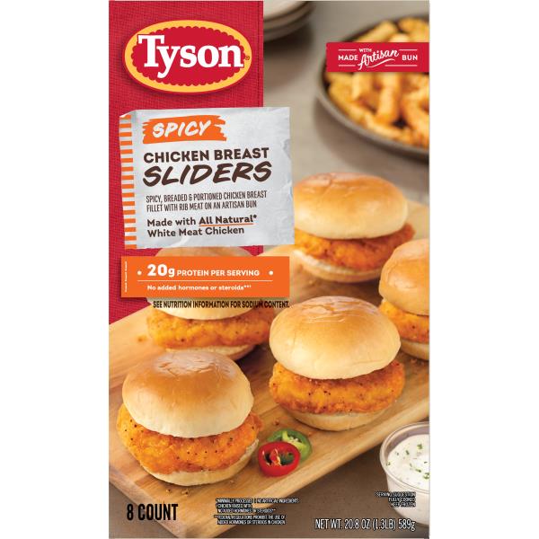 Tyson Frozen Spicy Chicken Breast Sliders | Publix Super Markets