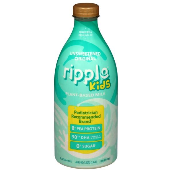 Ripple Milk, Plant-Based, Unsweetened Original, Kids | Publix Super Markets