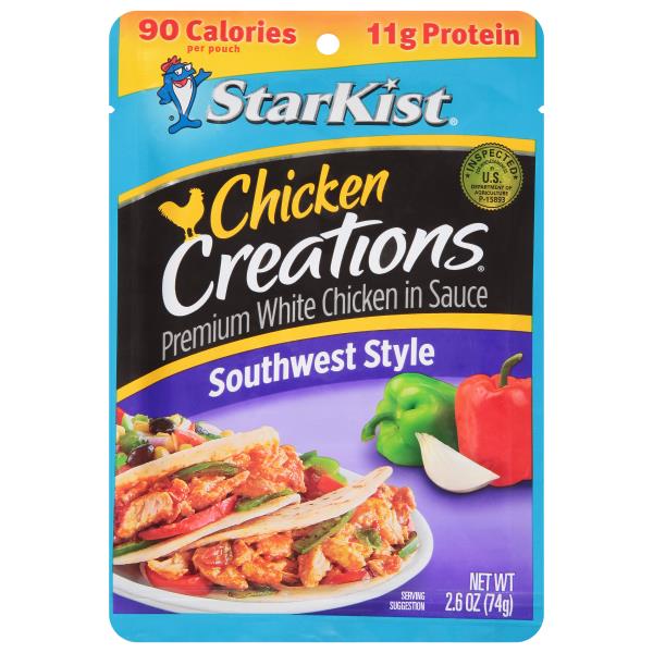 Starkist Chicken Creations White Chicken, Premium, Southwest Style ...