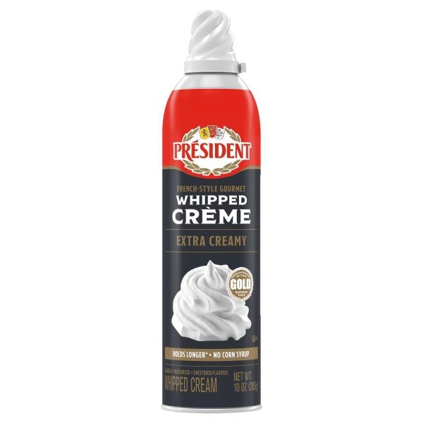 President Whipped Cream, Extra Creamy, French-Style Gourmet | Publix ...