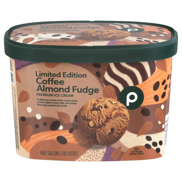 Publix Ice Cream, Coffee Almond Fudge, Premium | Publix Super Markets