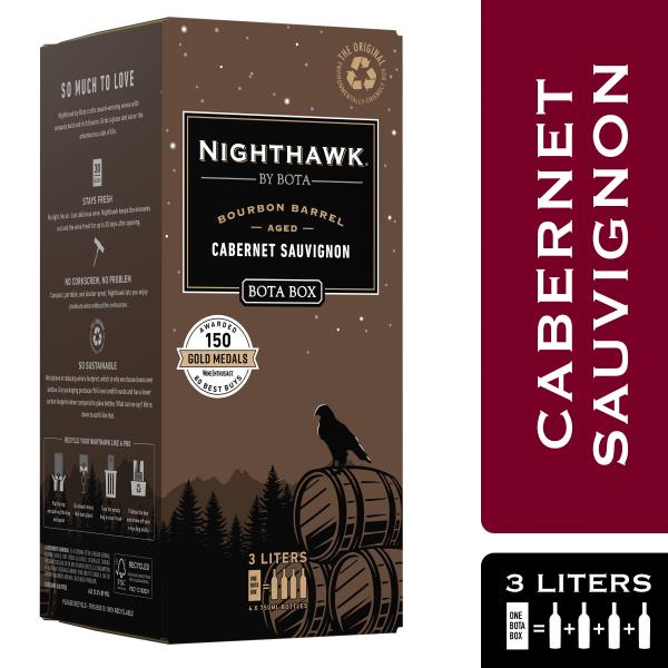 Bota Box Nighthawk Bourbon Barrel Aged Cabernet Sauvignon Red Wine ...