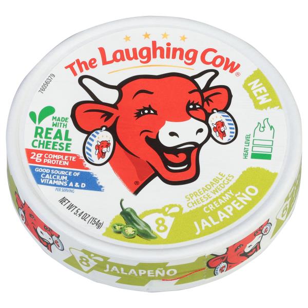 The Laughing Cow Spreadable Cheese Wedges, Creamy Jalapeno | Publix ...