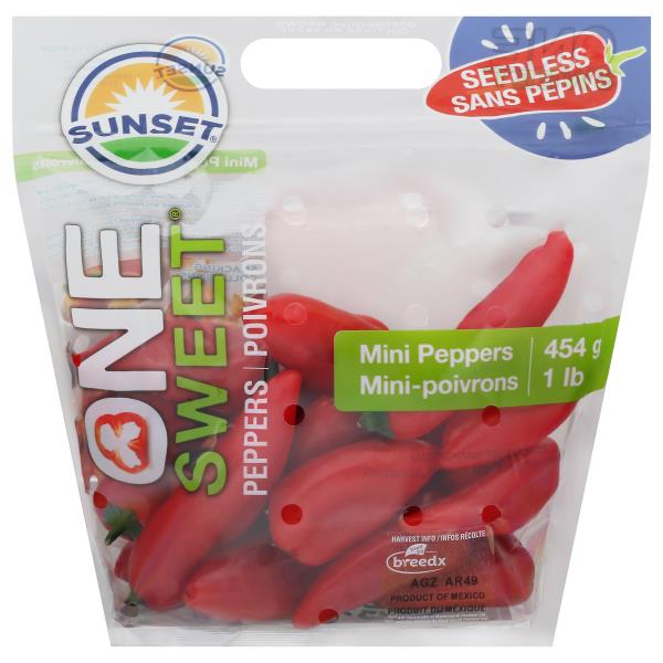Sunset One Sweet Mini Peppers, Seedless | Publix Super Markets