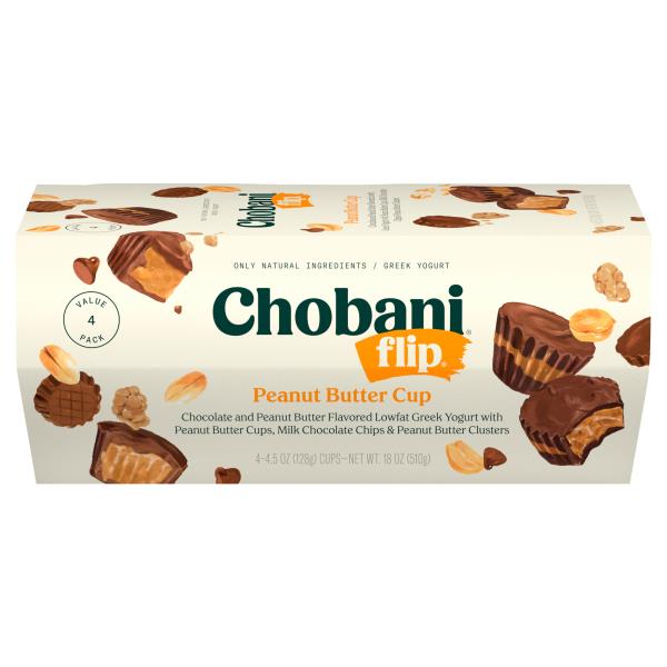Chobani FLIP YOGURT, GREEK, PEANUT BUTTER CUPS, VALUE PACK | Publix ...