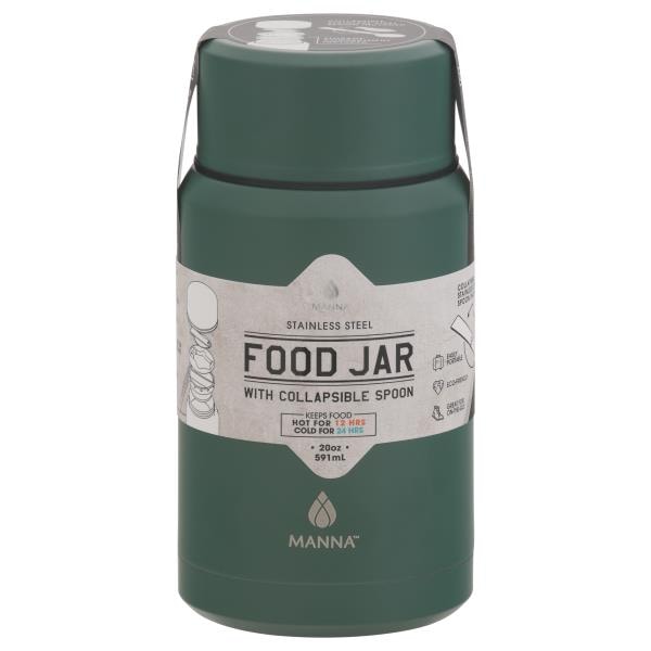 Manna Food Jar, with Collapsible Spoon, Stainless Steel | Publix Super ...