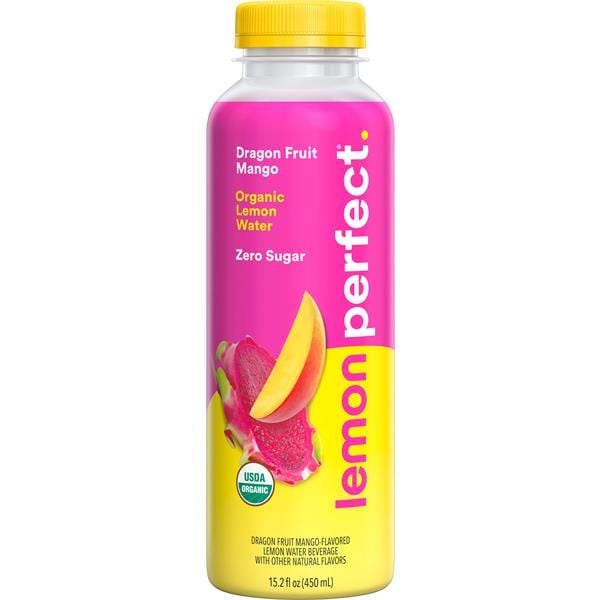 Lemon Perfect Lemon Water, Zero Sugar, Dragon Fruit Mango, Hydrating ...