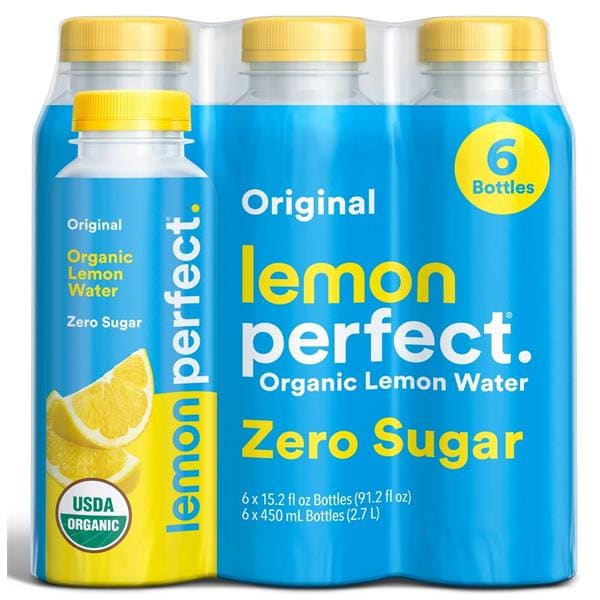Lemon Perfect Lemon Water, Zero Sugar, Original Lemon, Hydrating ...