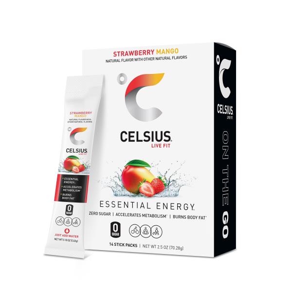 Celsius On The Go Energy Drink Mix, Strawberry Mango Packets | Publix ...