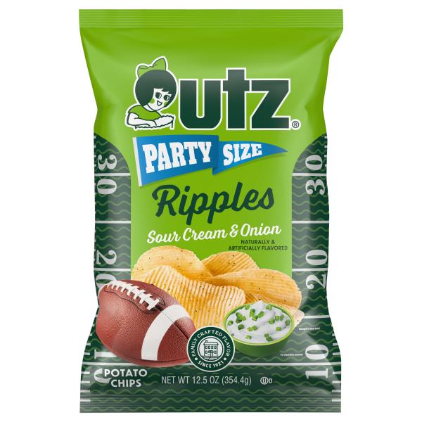 Utz Ripples Sour Cream & Onion Potato Chips Party Size | Publix Super ...