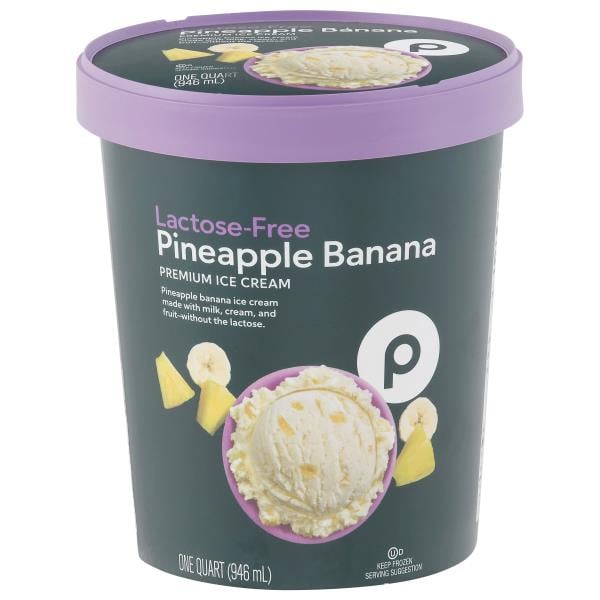 Publix Ice Cream, Lactose-Free, Pineapple Banana, Premium | Publix ...