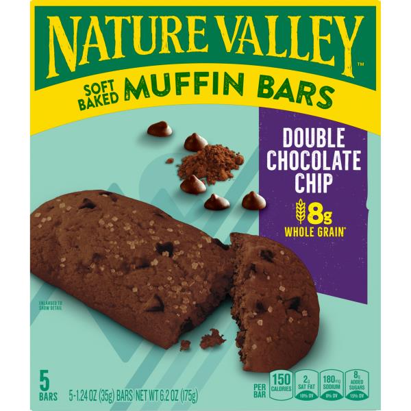 Nature Valley Muffin Bars, Double Chocolate Chip, Soft Baked | Publix ...