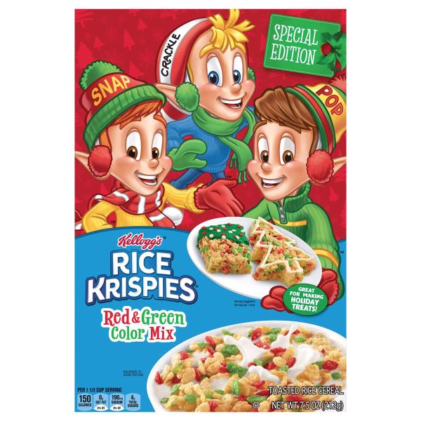 Kellogg's Rice Krispies Cereal, Red & Green Color Mix | Publix Super ...