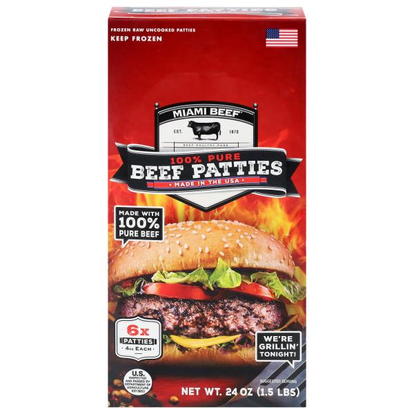 Miami Beef 100% Pure Beef Patties | Publix Super Markets