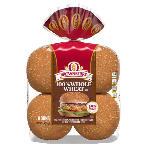 Brownberry Buns, 100% Whole Wheat | Publix Super Markets