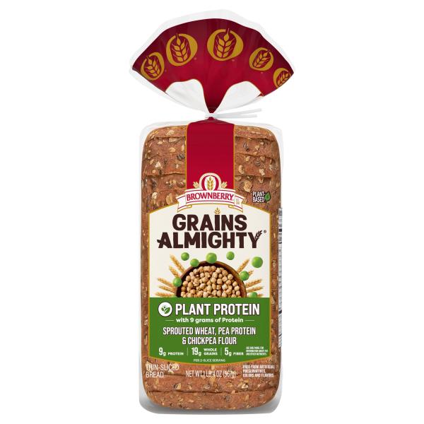 Brownberry Grains Almighty Bread, Thin-Sliced, Plant Protein | Publix Super Markets