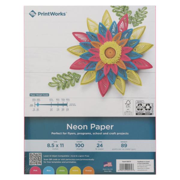 PrintWorks Neon Paper | Publix Super Markets