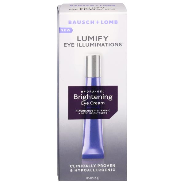 Bausch + Lomb Eye Illuminations Eye Cream, Brightening, Hydra-Gel ...